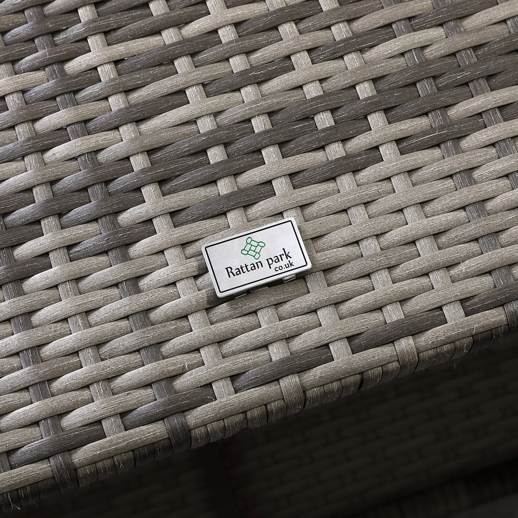 Cambridge Range Single Stool with Cushion in stone Browne Grey weave ...