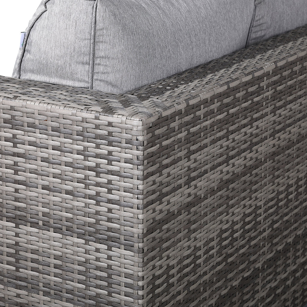 Cambridge Range Arm Chair and Armless in stone Browne Grey weave ...